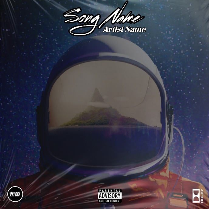 Astronaut Album cover template | PosterMyWall