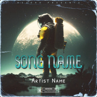 Astronaut Album Cover Template | PosterMyWall