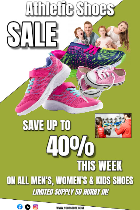 Copy of Atheletic Shoe Sale Poster | PosterMyWall