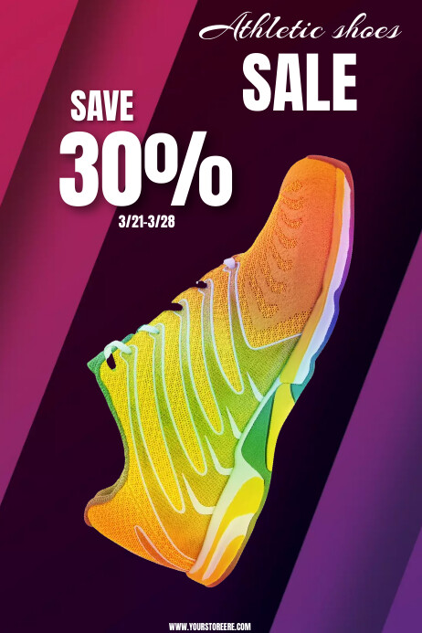 ATHLETIC SHOE SALE Template | PosterMyWall