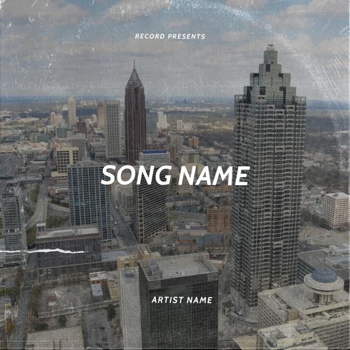 Copy of Atlanta City album cover design template | PosterMyWall