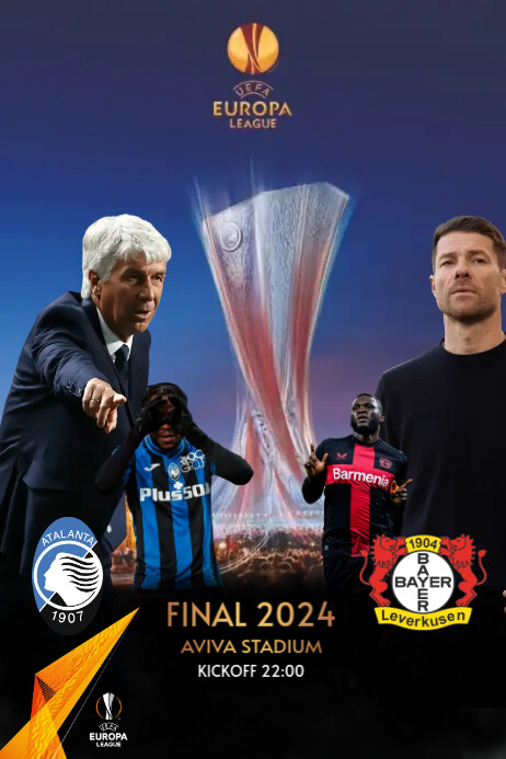 Atlanta vs Bayern leverkusen-Vorlage | PosterMyWall