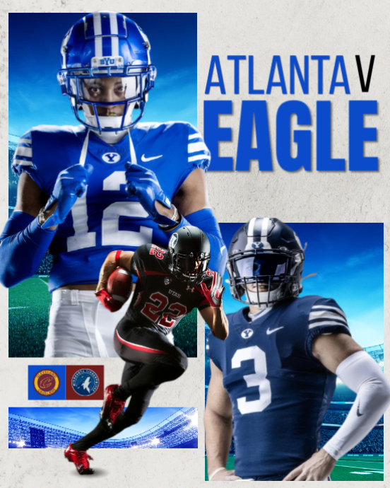 Football Matchday Template | Team vs Team Game Day Poster | PosterMyWall