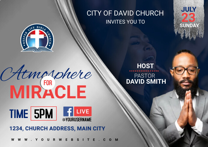 atmosphere for miracle Template | PosterMyWall