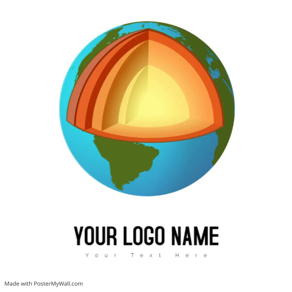 Copy of Atmosphere of Earth Crust Mantle Inner core | PosterMyWall