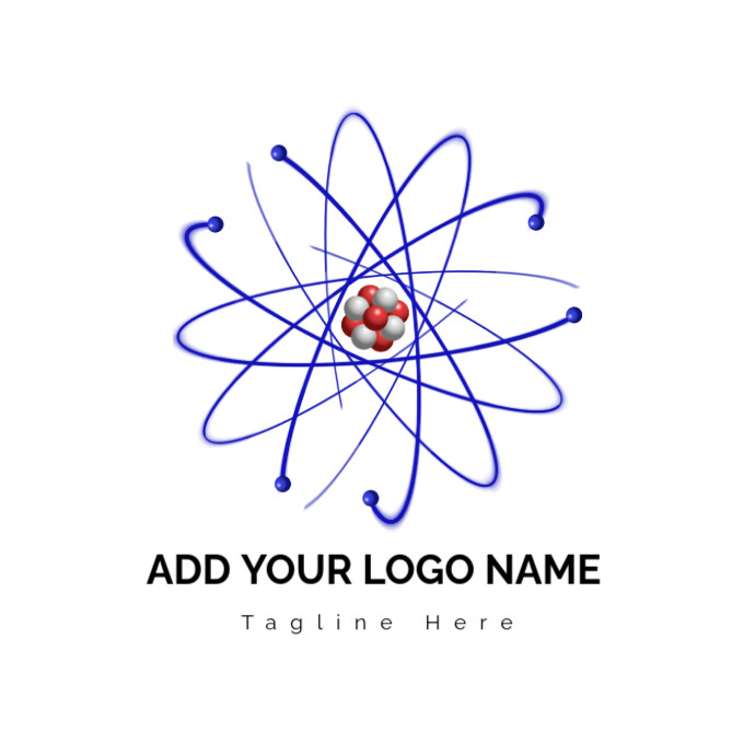 Plantilla de Atomic Theory Carbon Atomic Logo | PosterMyWall