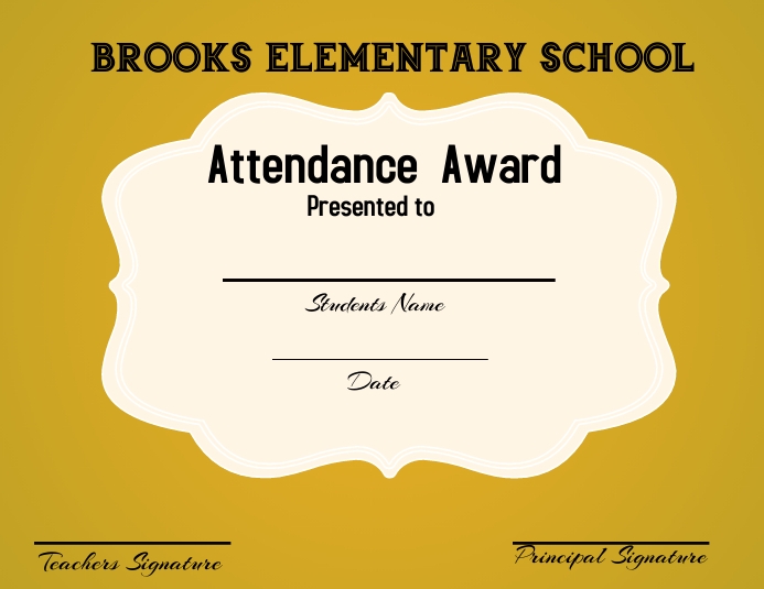 Copy of attendance award poster template | PosterMyWall
