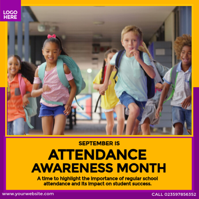 Attendance Awareness Month Template | PosterMyWall