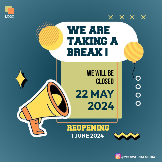 Attention closed shop Template | PosterMyWall