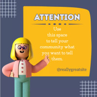 Attention Template | PosterMyWall