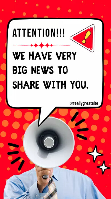 Copy of Attention | PosterMyWall