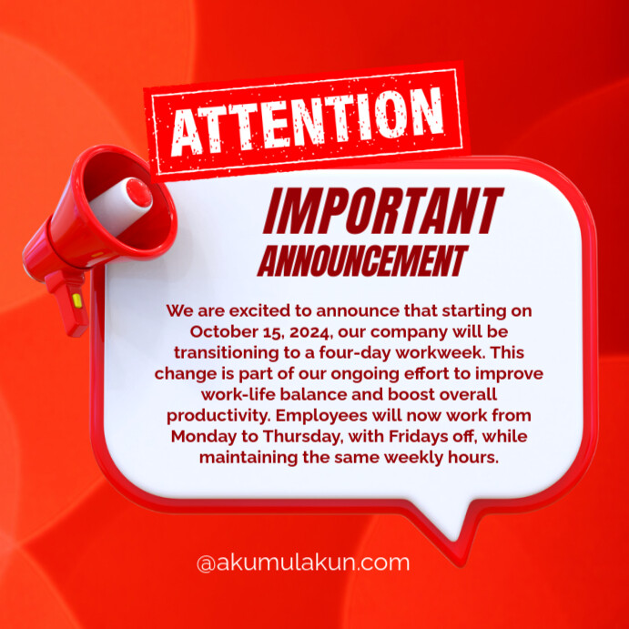 attention Template | PosterMyWall