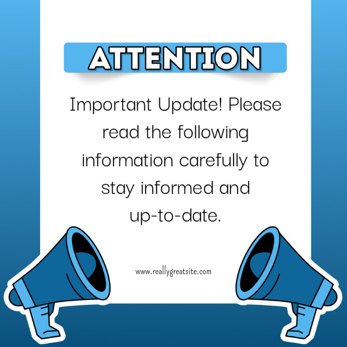 Attention Template | PosterMyWall