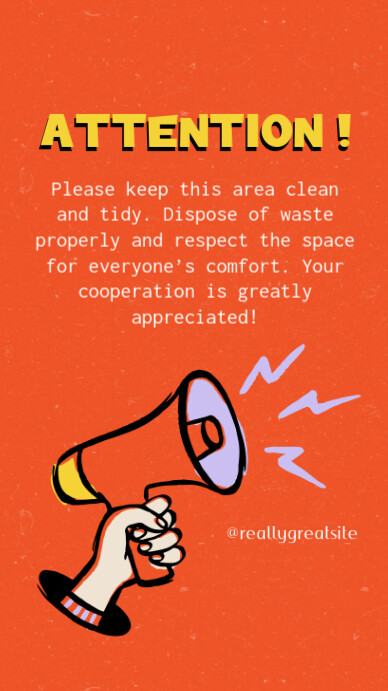 Attention Template | PosterMyWall