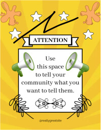 Attention Template | PosterMyWall