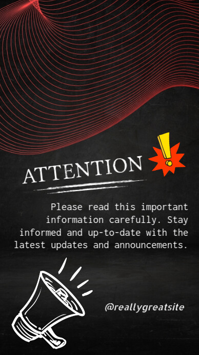 Attention Template | PosterMyWall