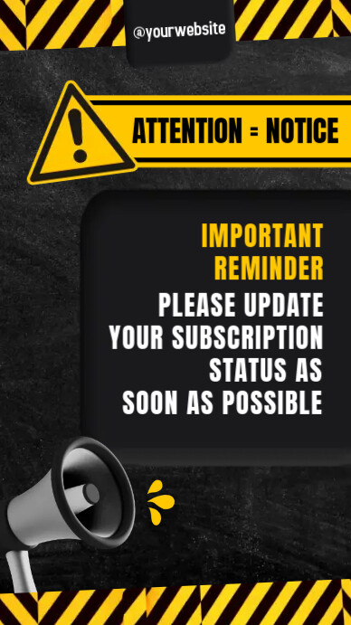 Copy of Attention Important Reminder | PosterMyWall