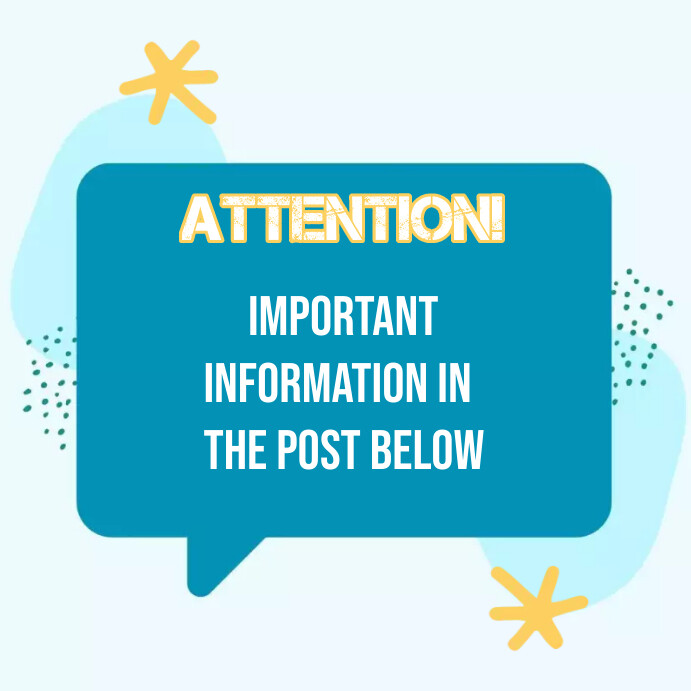attention instagram post Template | PosterMyWall