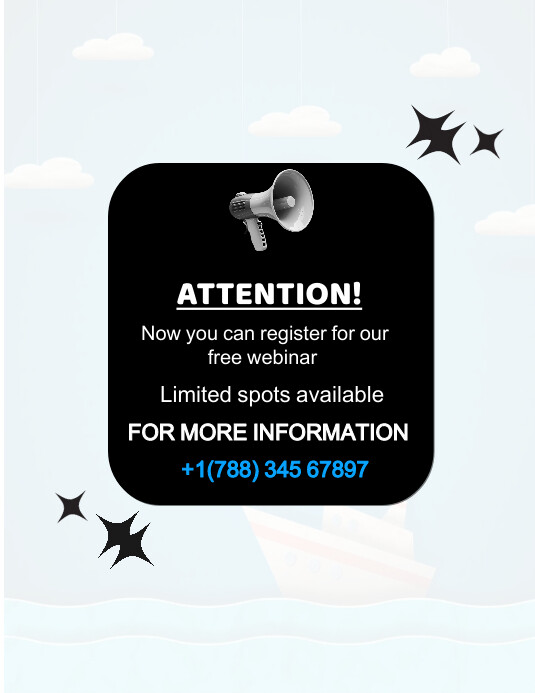 Attention notice board flyer Template | PosterMyWall