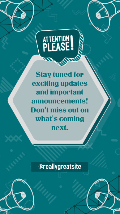 Plantilla de Attention Please Flyer | PosterMyWall