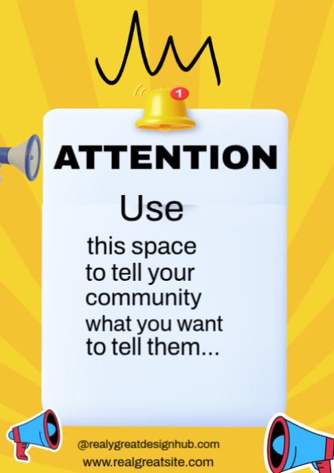 Copia de attention please use the space to tell your community ...