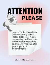 Attention poster Template | PosterMyWall