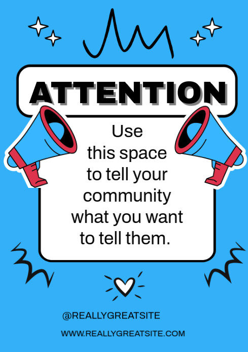 Attention professional template | PosterMyWall