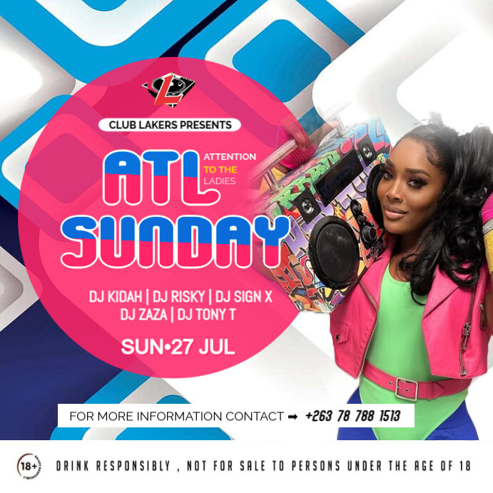 Attention To the ladies party flyer Template | PosterMyWall