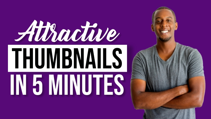 Attractive YouTube Thumbnails in 5 minutes Template | PosterMyWall