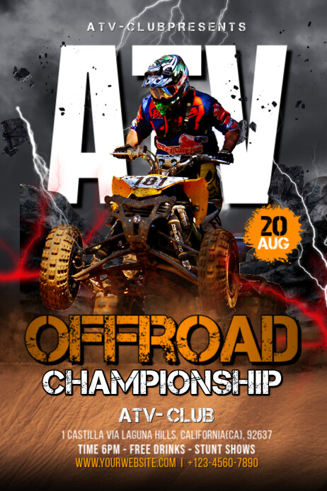 Copy of atv offroad championship | PosterMyWall