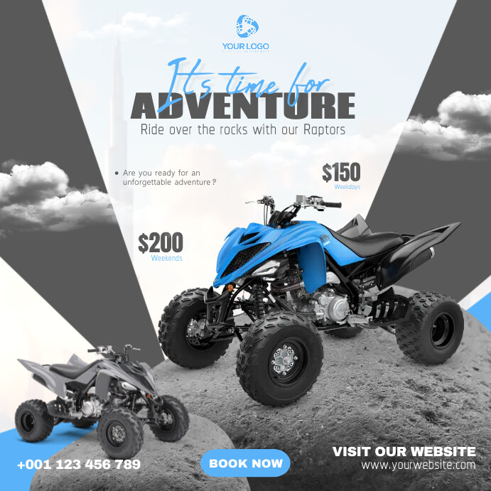 ATV RENTAL POSTER Template | PosterMyWall