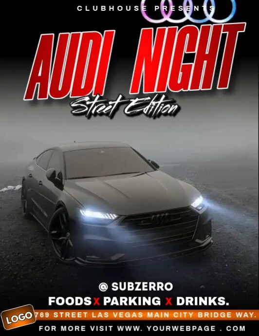 audi night flyers , cars events flyers Template | PosterMyWall