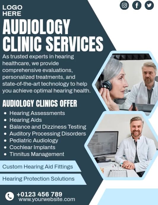Copy of Audiology Clinic Services | PosterMyWall