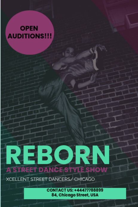 Plantilla de Audition Poster | PosterMyWall