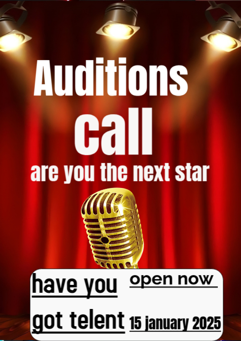 auditions Template | PosterMyWall