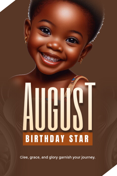 August birthday Template | PosterMyWall