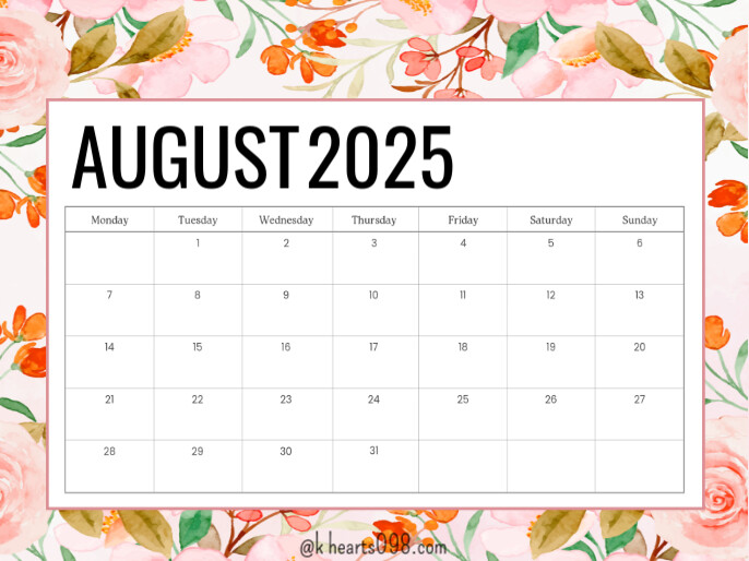August Template | PosterMyWall