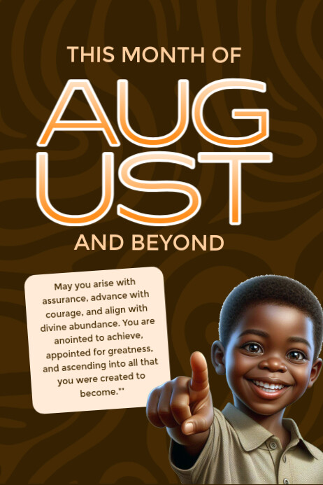 AUGUST Template | PosterMyWall