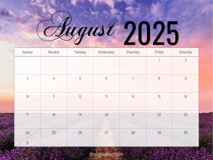 August Template | PosterMyWall