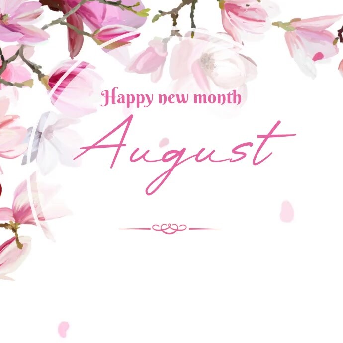 Plantilla de august | PosterMyWall