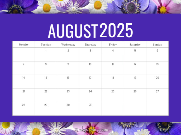 Plantilla de August | PosterMyWall