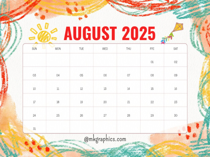 August Template | PosterMyWall
