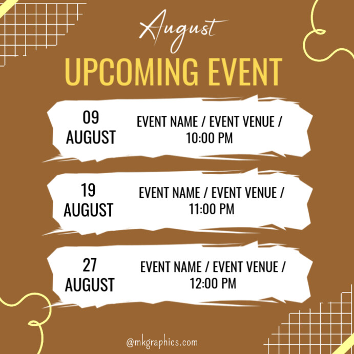 August Template | PosterMyWall