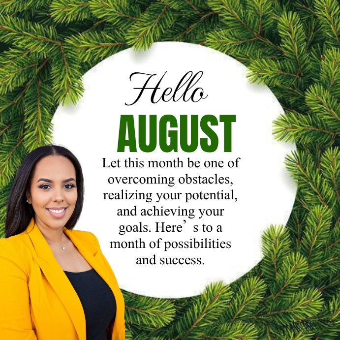 AUGUST Template | PosterMyWall