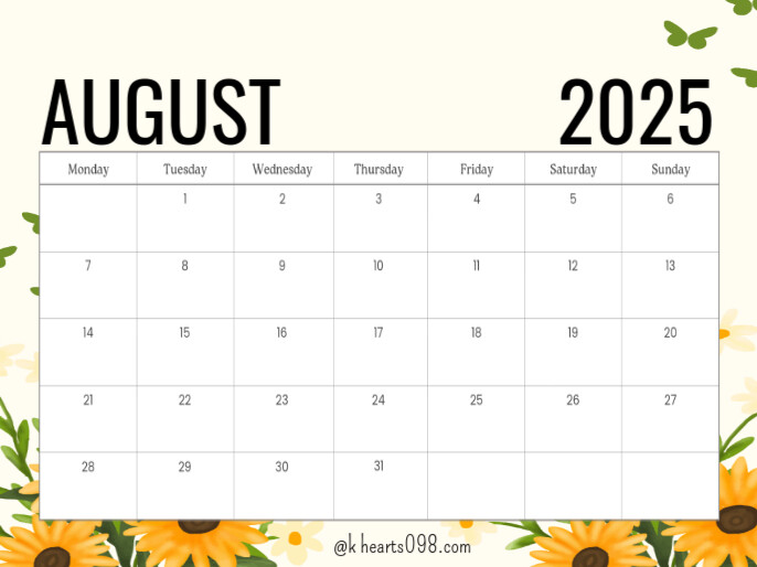 August Template | PosterMyWall