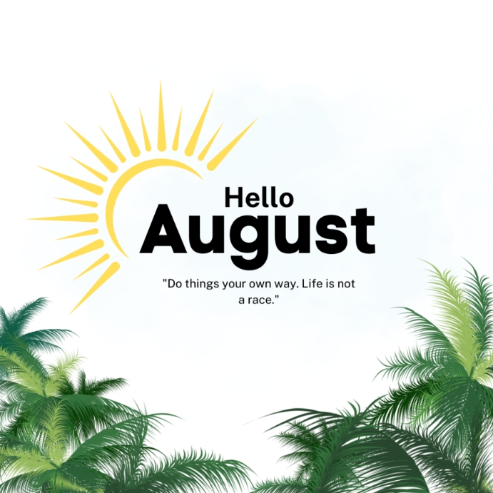 August illustration background Template | PosterMyWall