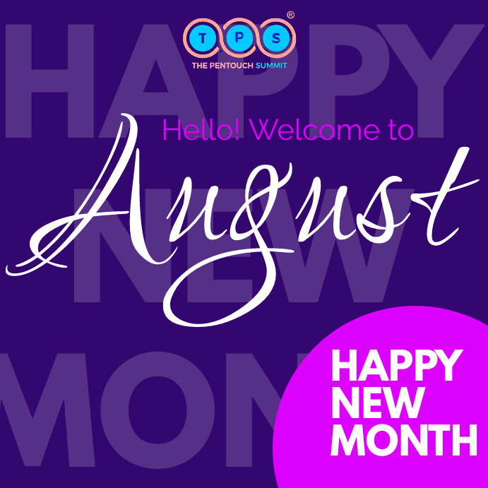 August New Month Template | PosterMyWall