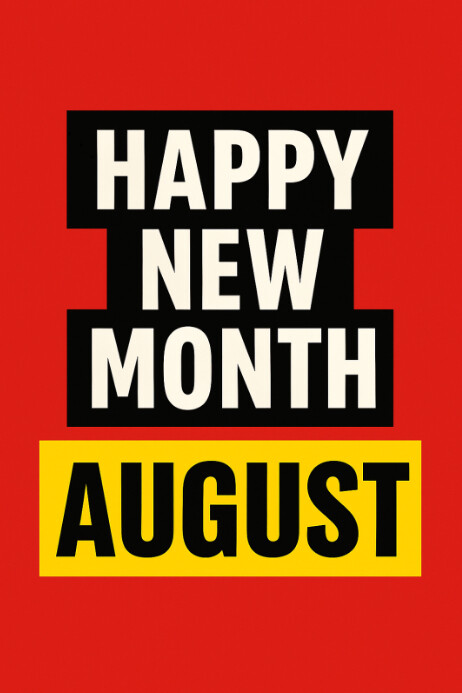 august new month flyer Template | PosterMyWall