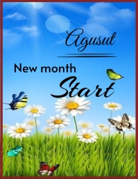 august New month start Template | PosterMyWall