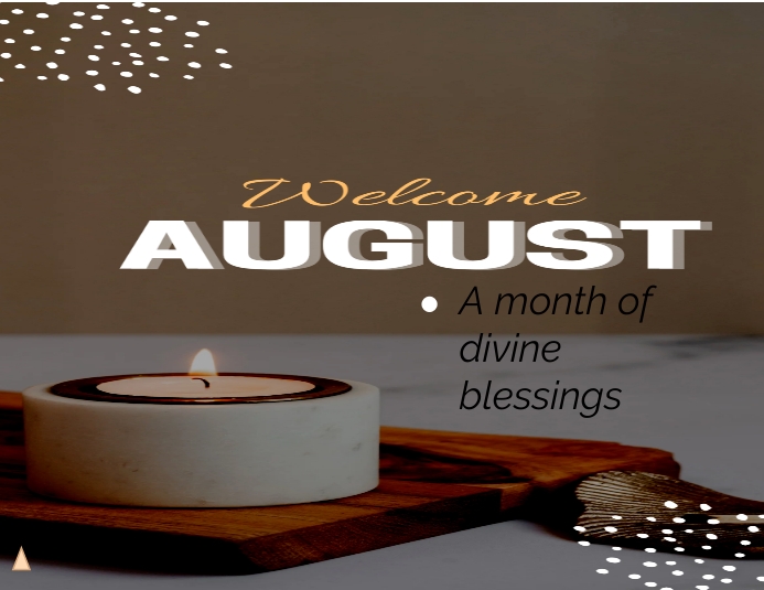 Plantilla de August new month template | PosterMyWall